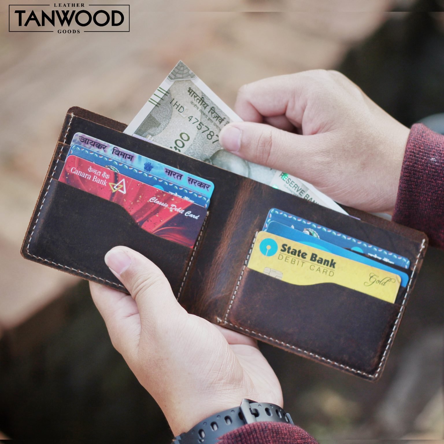 TANWOOD Utility Slim Wallet -RFID - Tanwood Leather