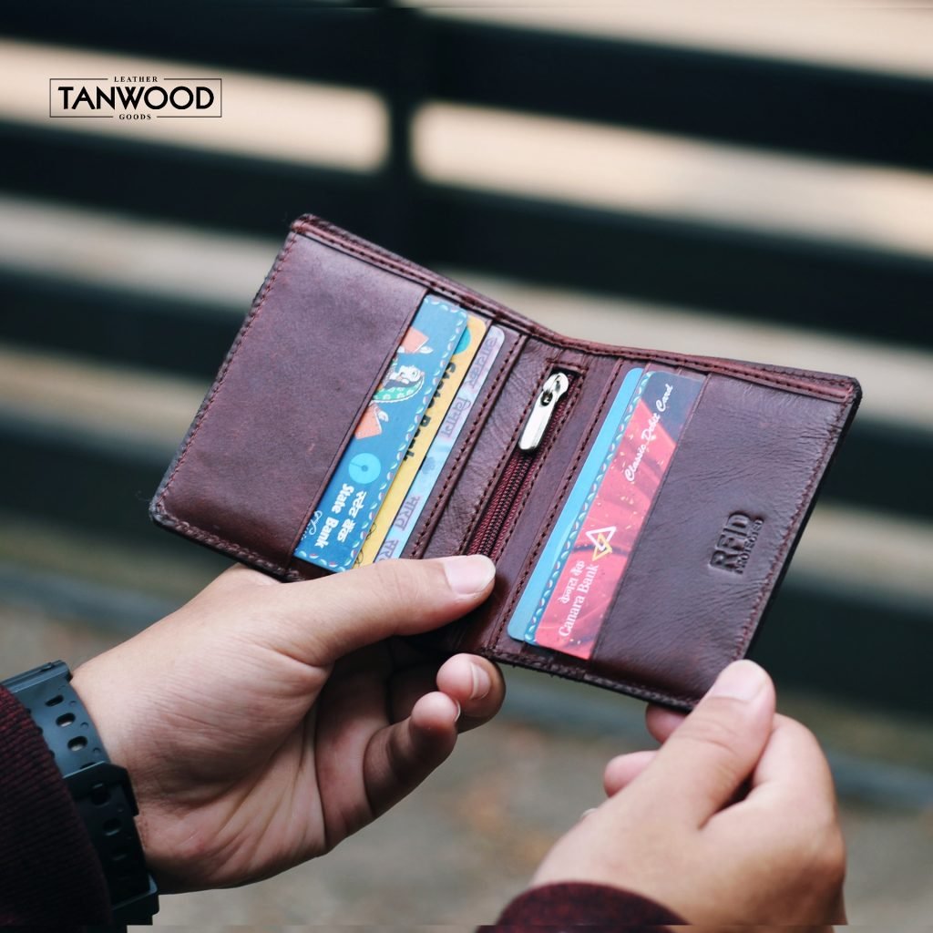 TANWOOD Handcrafted Snap Card Wallet - Tanwood Leather