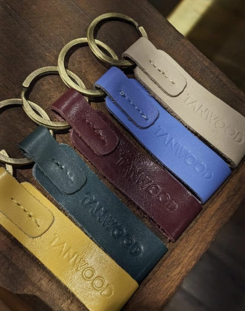 TANWOOD Pure leather Long Keychains- 5 pcs combo set - Tanwood Leather