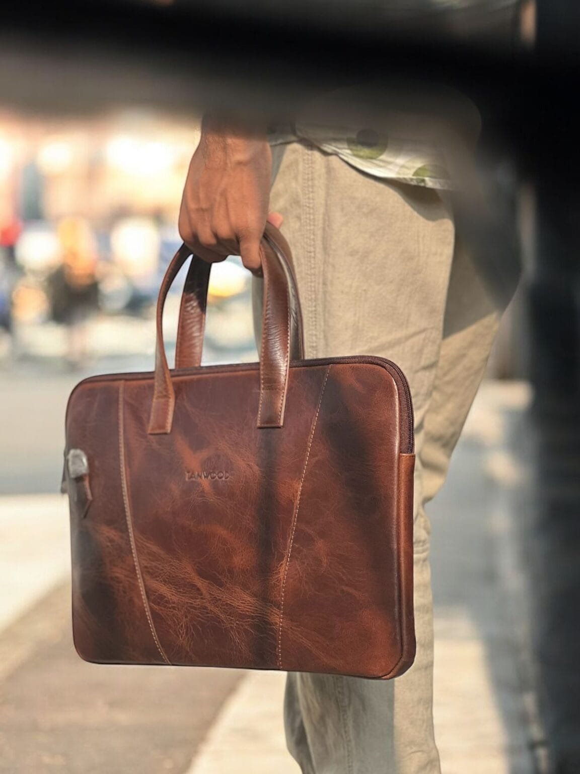 TANWOOD compact 14 inch laptop bags - Tanwood Leather